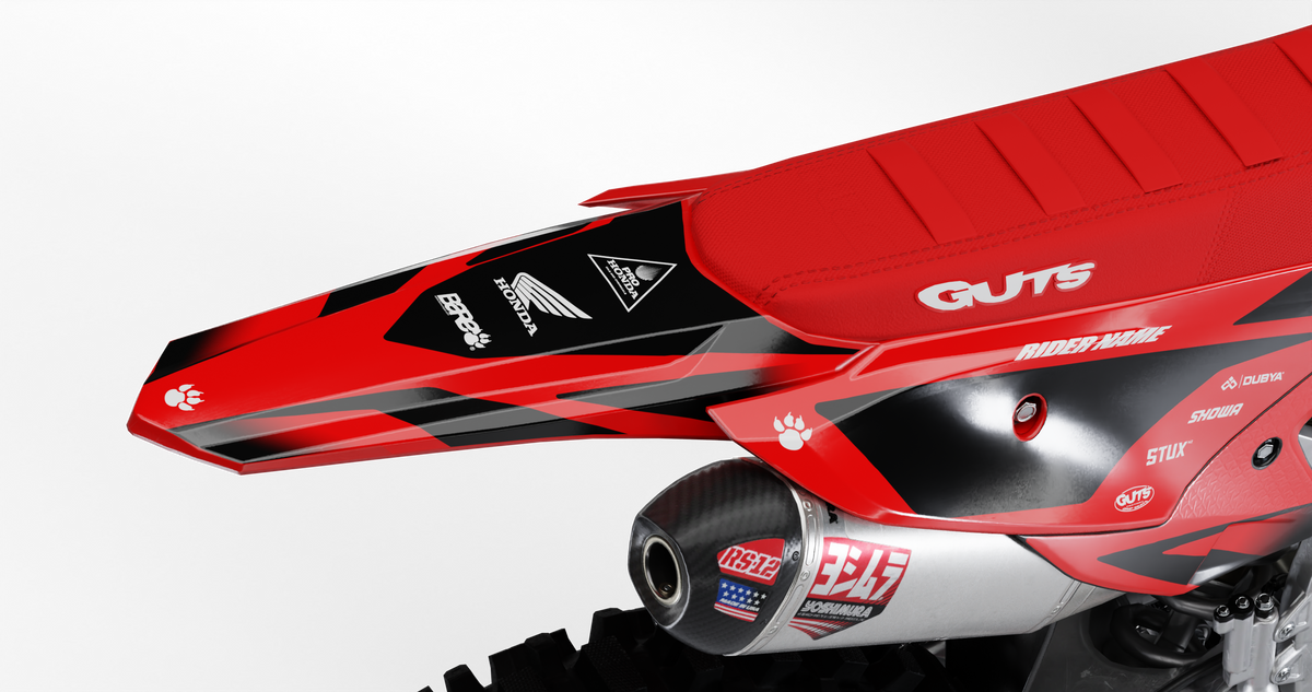 Inferno HONDA - Graphics Kit (Black - Red) – Bare Unique